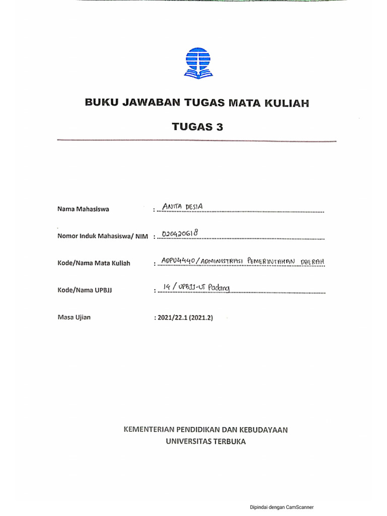 tugas 3 administrasi pemerintahan daerah | PDF