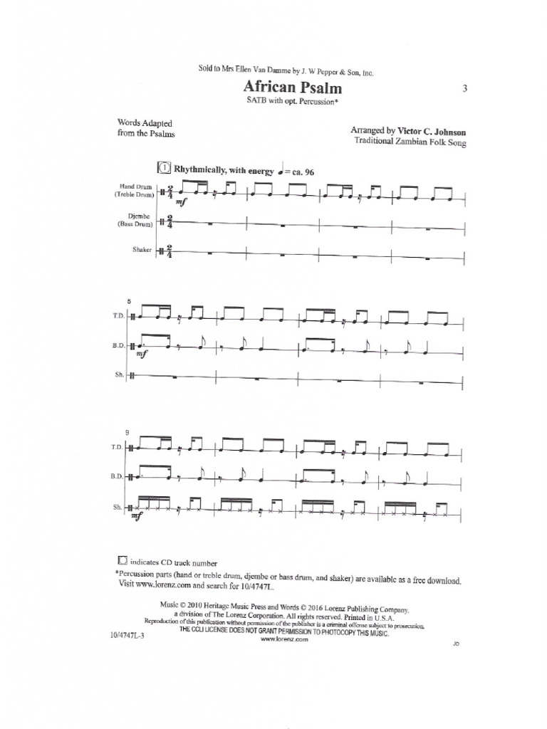 African Psalm | PDF