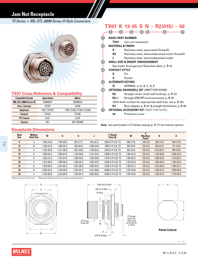 d38999 24 SST Datasheet | PDF | Electrical Connector | Electrical ...