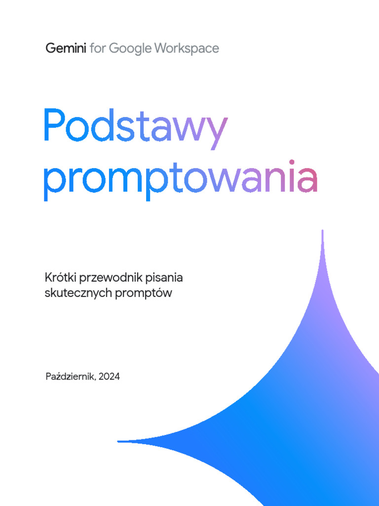 Google Prompting Guide PL v1 (14-1-2025) | PDF