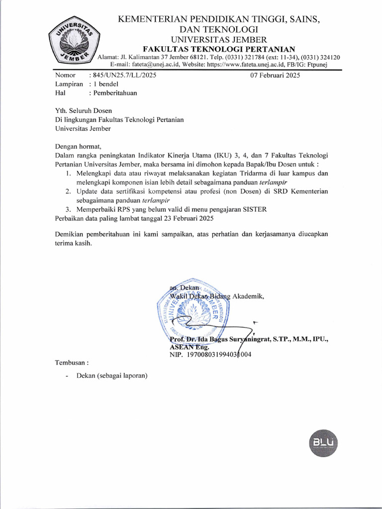 Pemberitahuan IKU | PDF