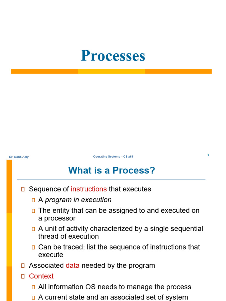 Lecture 03 - Processes | PDF | Operating System | Process (Computing)