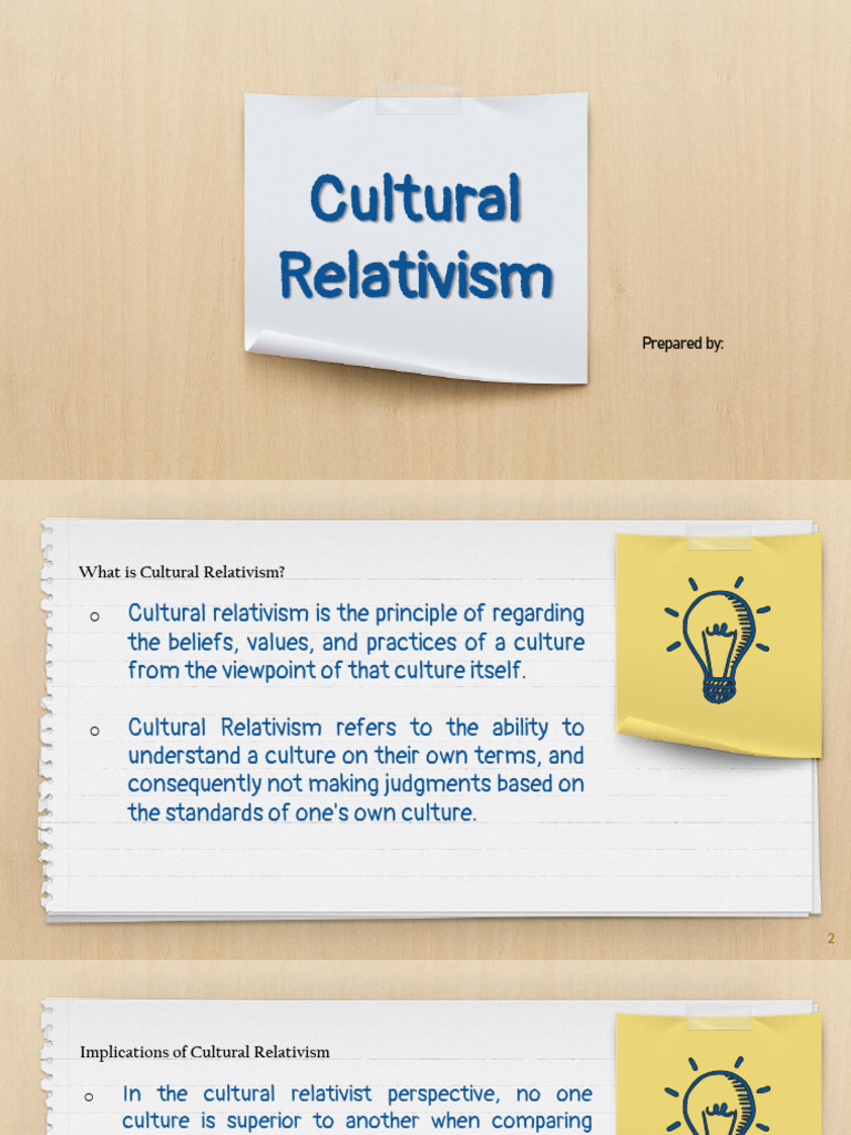Understanding Cultural Relativism Concepts | PDF | Relativism | Liberal ...