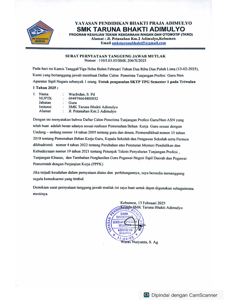 SPTJM Wachdian | PDF