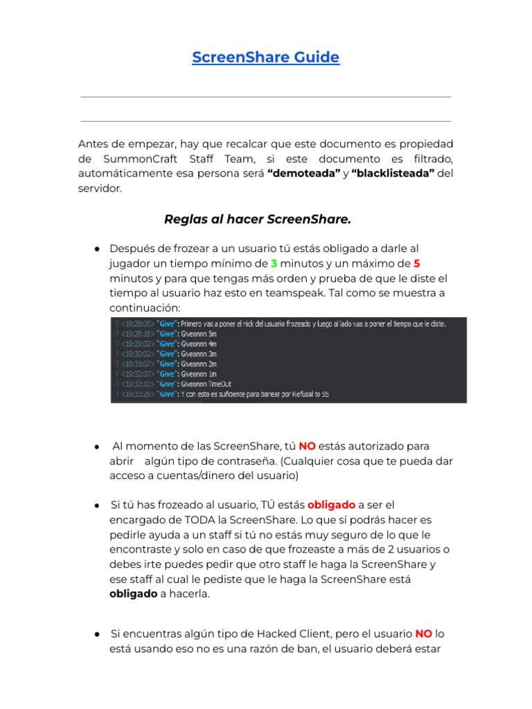 #1 ScreenShare Guide | PDF | Registro de Windows | Archivo de computadora