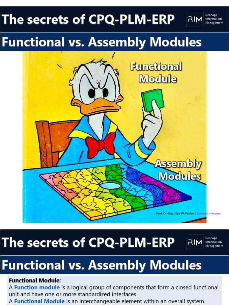 CPQ-PLM-ERP - Functional vs. Assembly Modules | PDF