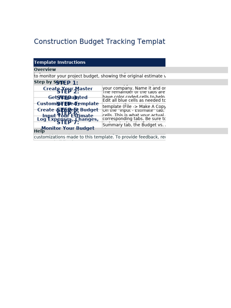 BuildBook Construction Budget Template - v1.5 | PDF | Home Appliance | Budget