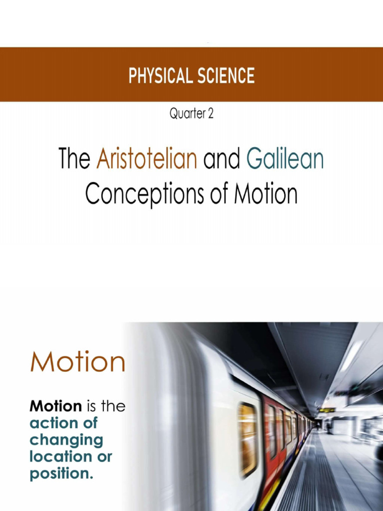 Aristotelian Versus Galilean Views of Motion | PDF Aristotelian Versus Galilean Views of Motion | PDF
