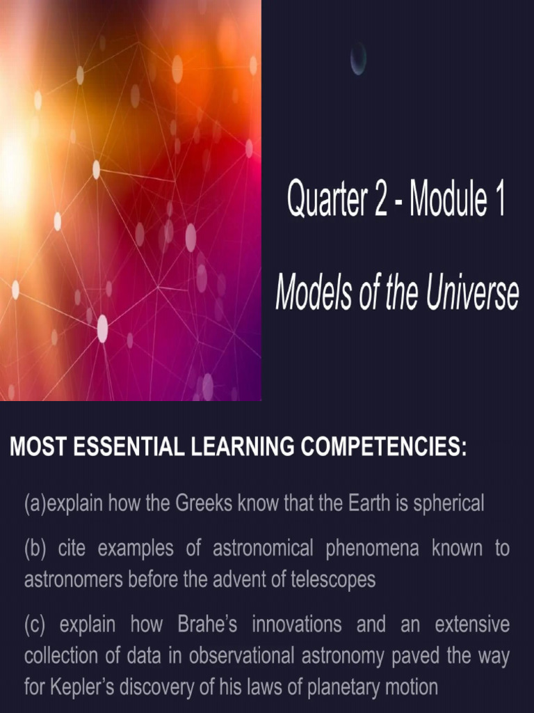 Models of The Universe (Greek Astronomy To Kepler) | PDF