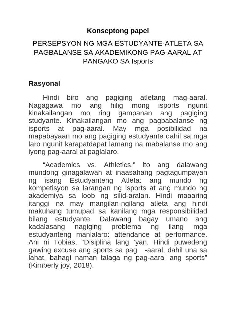 Konseptong Papel | PDF