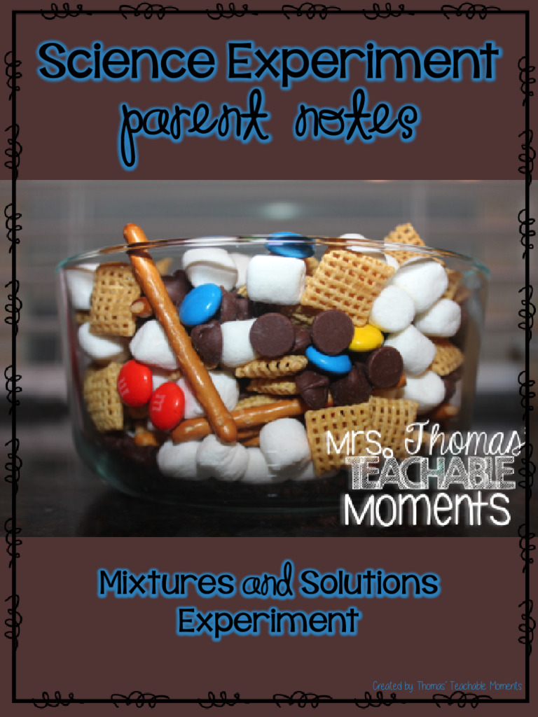 Parent Notes: Science Experiment | PDF