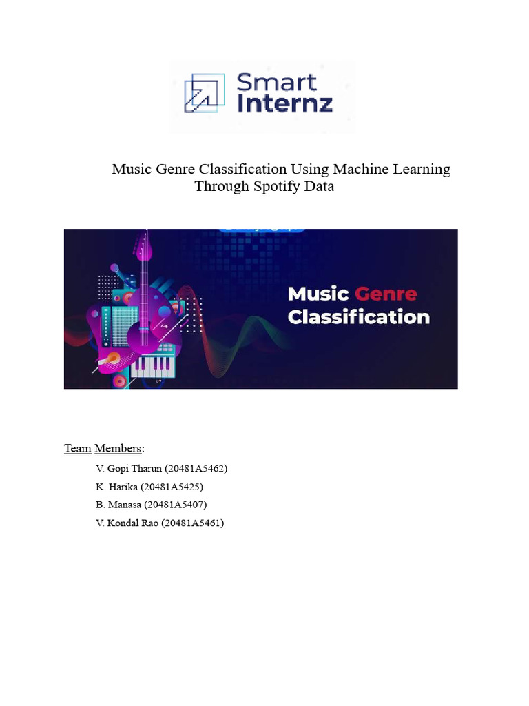 Music Genre Classification Using Machine Learning Through Spotify Data ...