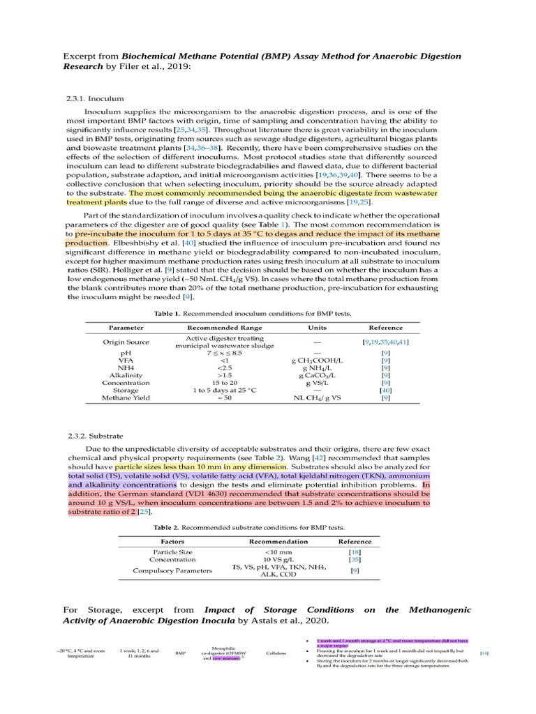 Inoculum Preparation | PDF | Anaerobic Digestion