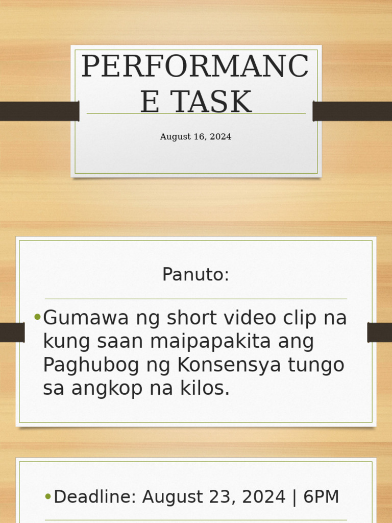 Performance Task - Week 3-4 | PDF