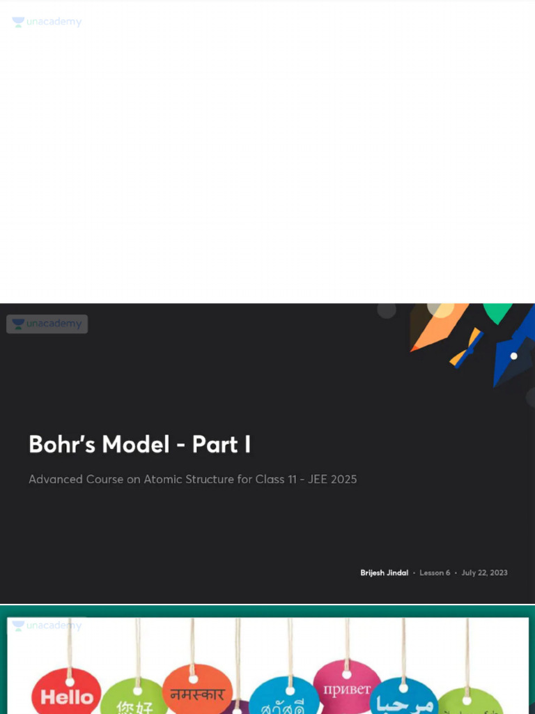 Bohrs Model Part I With Anno | PDF