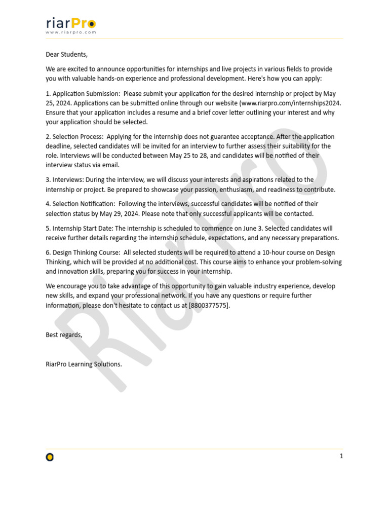 Internship & Live Projects 2024 NPS | PDF | Data | Web Development