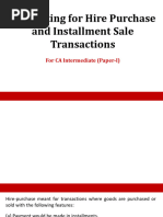 Accounting Entries For Hire Purchase | PDF | Payments | Depreciation