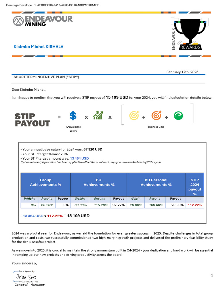 STIP 2024 Letters SMI - KISHALA | PDF | Economies
