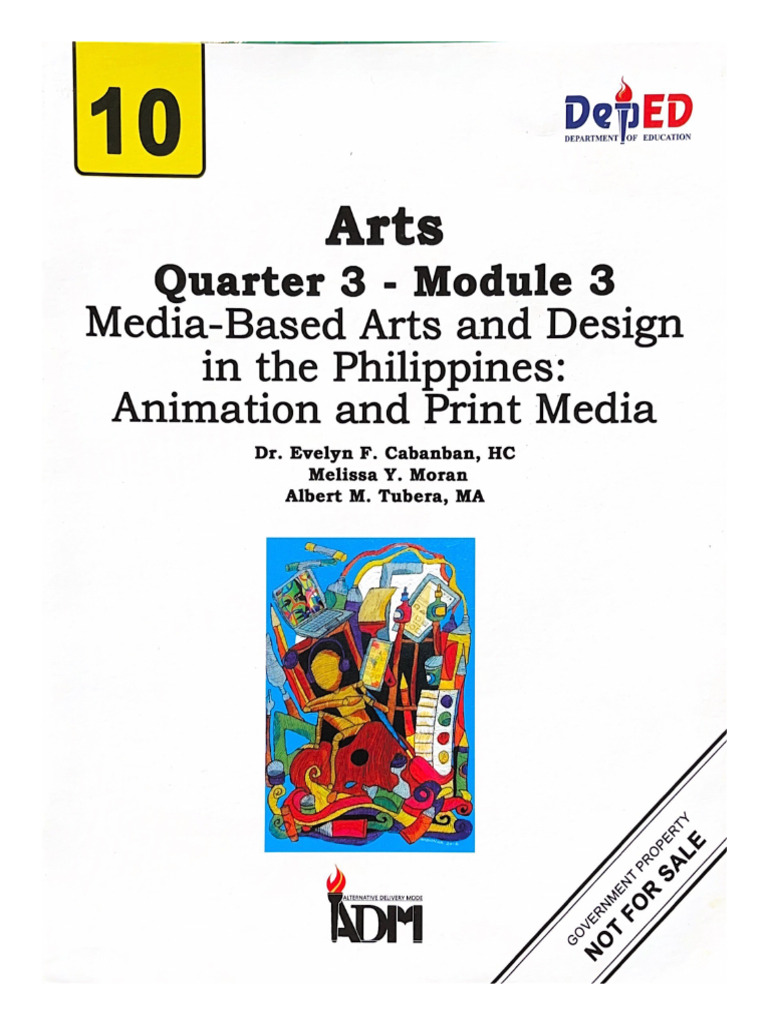Arts 10 Q3 - Module 3 (Animation & Print Media) | PDF