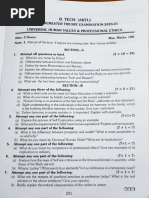 Universal Human Value Previous Year Question Paper | PDF | Social ...