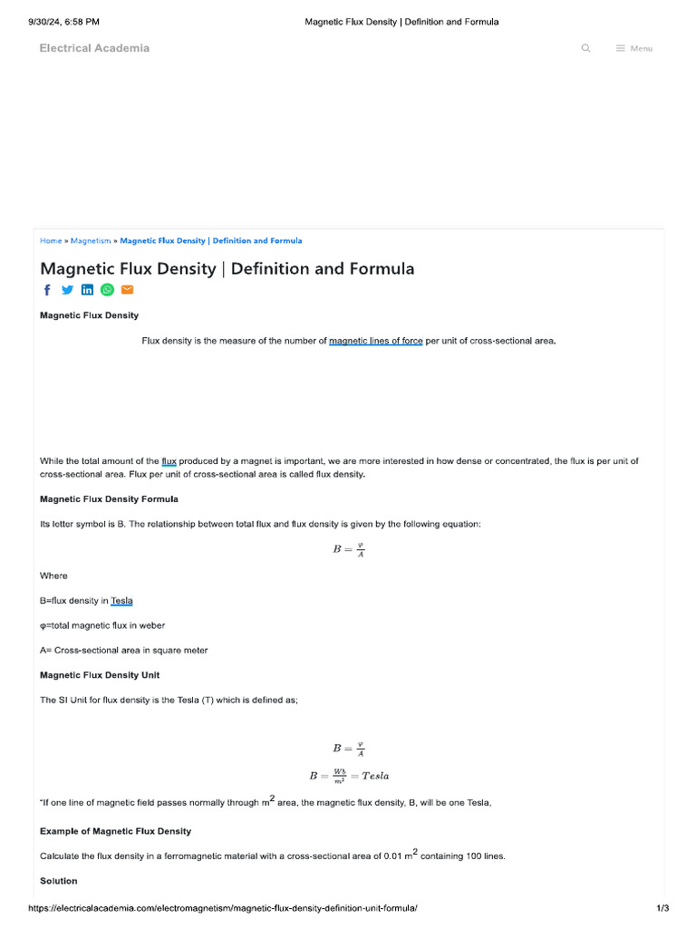 Flux Density | PDF