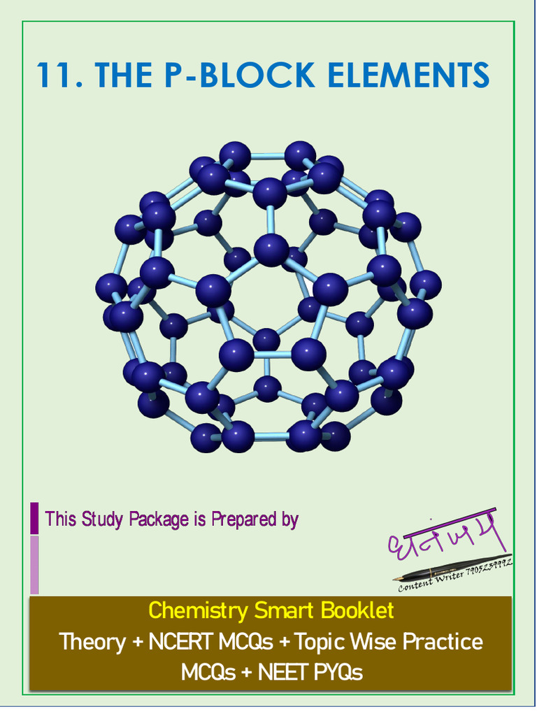 Overview of P-Block Elements | PDF | Carbon | Boron