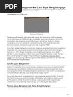 Menghitung Luas Bangunan, KDB, KLB, KDH, KB Dan GSB | PDF