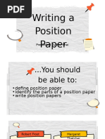 Position Paper Format | PDF