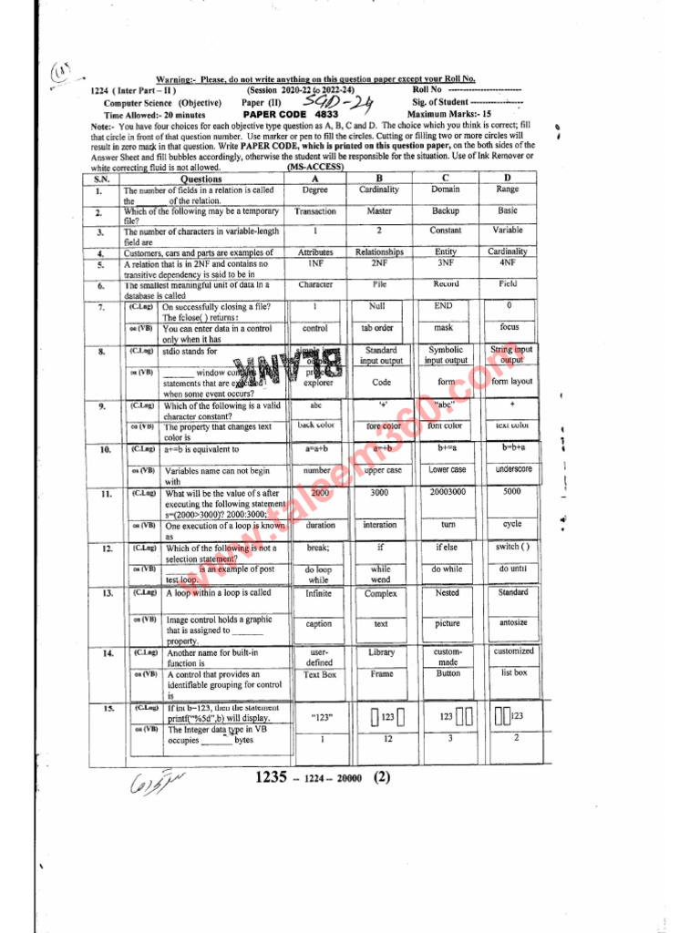 Computer-12 (SGD-24) | PDF