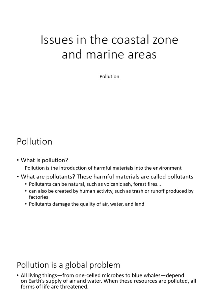 pollution 2 Lecture 3. | PDF | Pollution | Water Pollution
