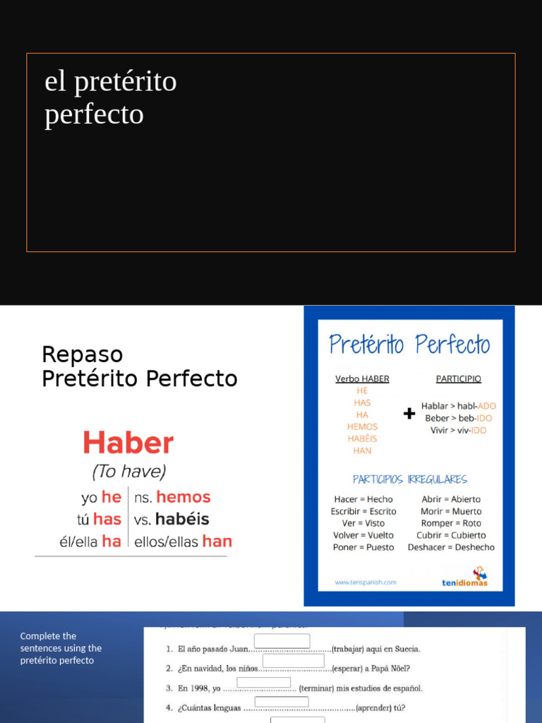 Perfect preterit | PDF