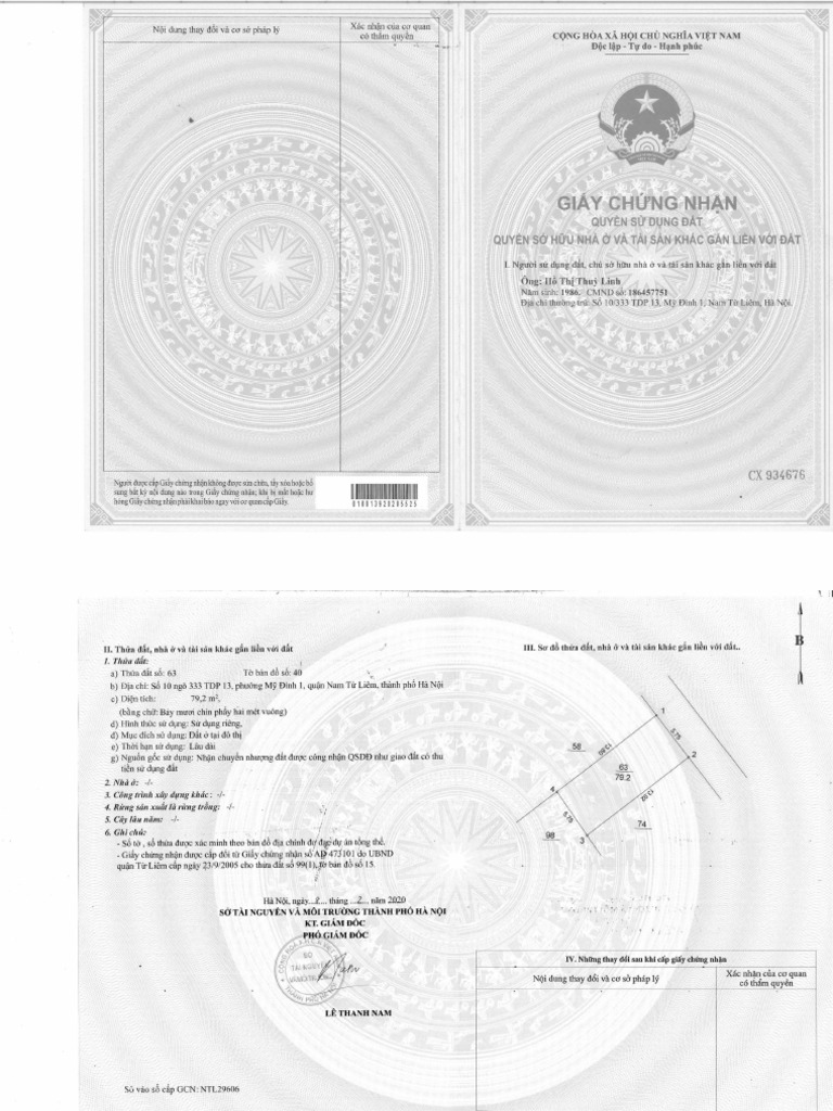 sổ đỏ cccd 1 | PDF