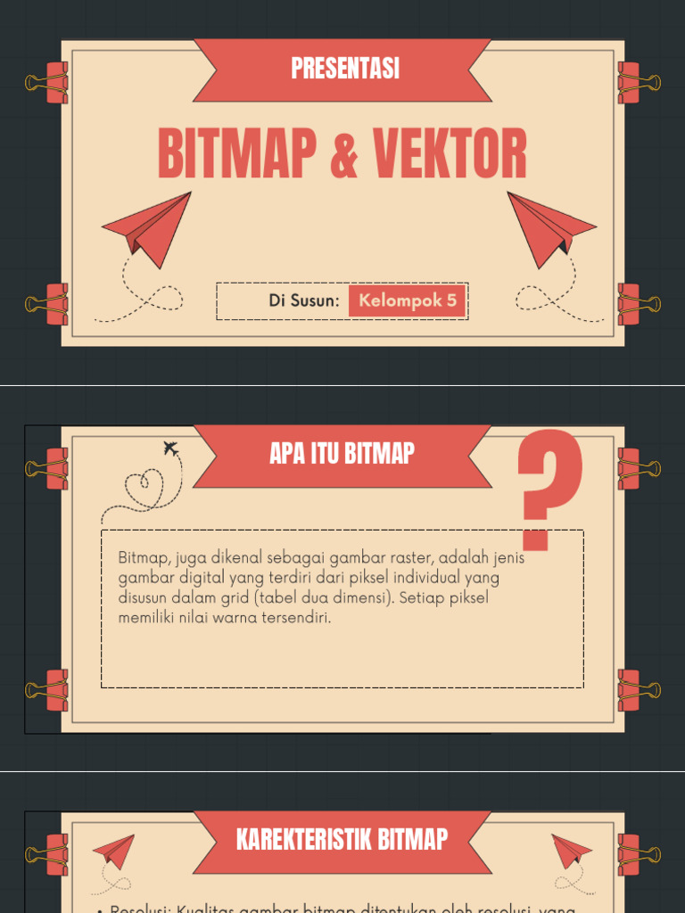 Perbedaan Gambar Bitmap dan Vektor | PDF