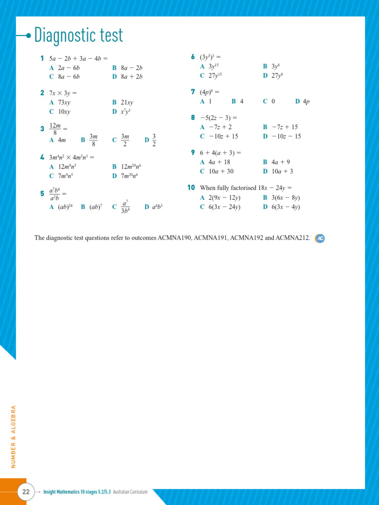 Oxford Insight Mathematics 10 5 25 3 AC For NSW Student Book Obook John ...