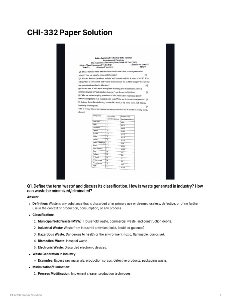 CHI-332_Paper_Solution | PDF | Waste | Waste Management
