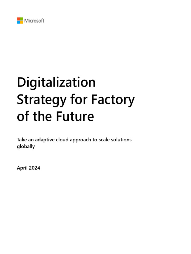 MS Factory of The Future | PDF | Microsoft Azure | Cloud Computing