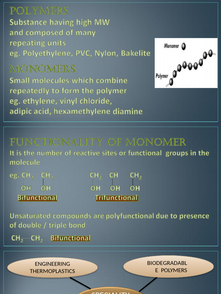 Unit 3-Engg Materials (Part A - Polymers) - Engg Chemistry | PDF ...