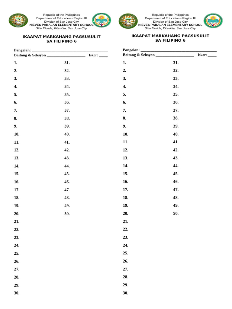 Answer Sheets Pdf Southeast Asia Government Institutions