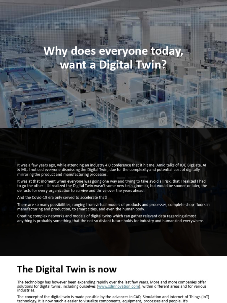 Why Does Everyone Want Need A Digital Twin 1700630668 | PDF ...