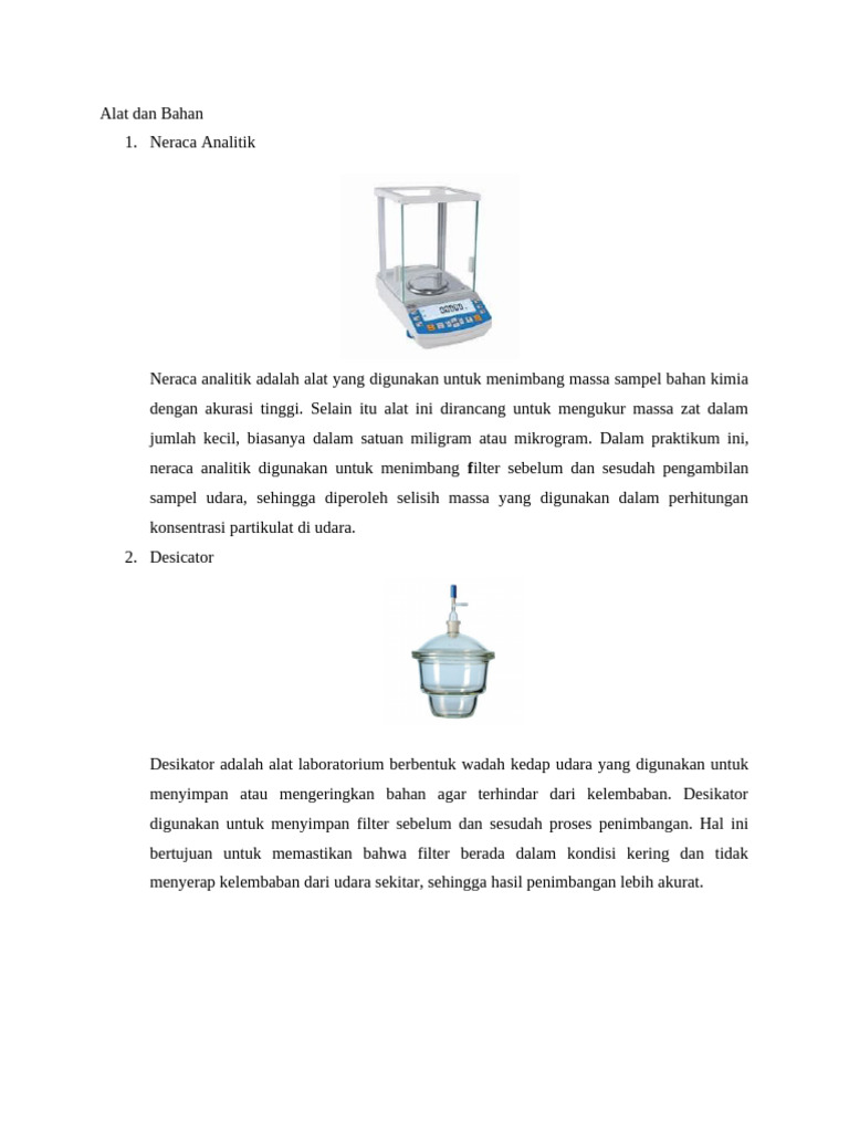 Alat Laboratorium untuk Sampling Udara | PDF