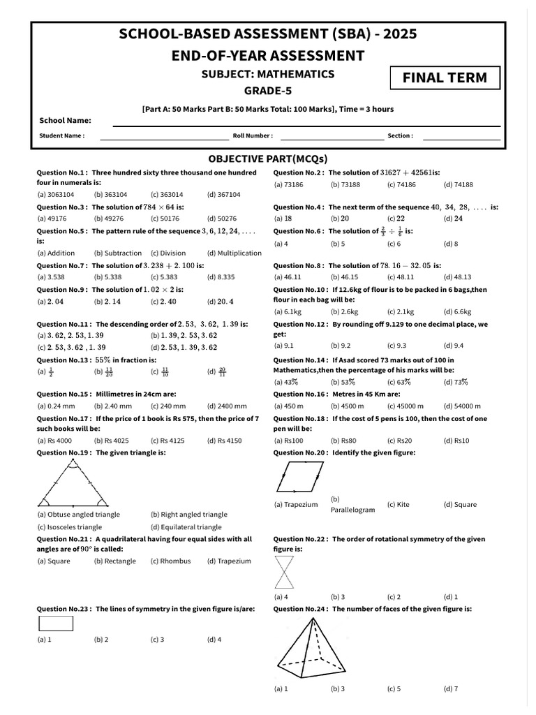 5th-Mathematics-Eng-Version | PDF | Elementary Geometry | Euclid
