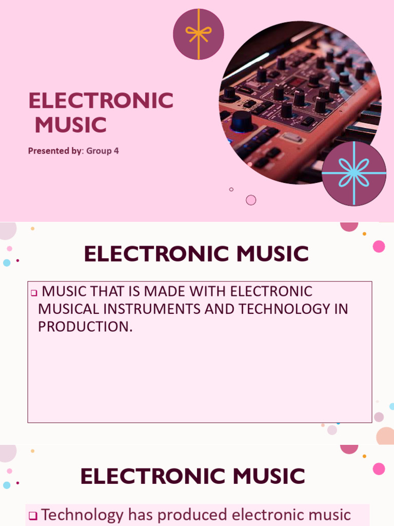 Mapeh 10 Electronic Music | PDF