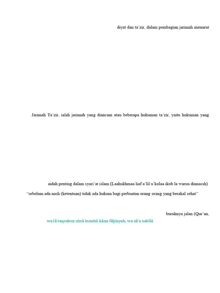Penerapan Azaz Legalitas Pada Jarimah Hudud | PDF