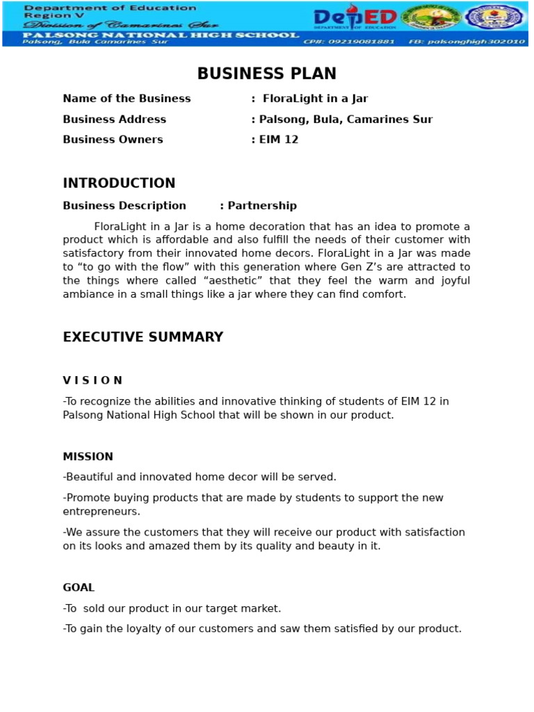 Approved Business Plan Eim 12 | PDF