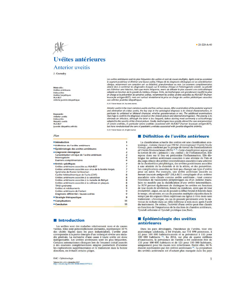 Uveite Ant | PDF