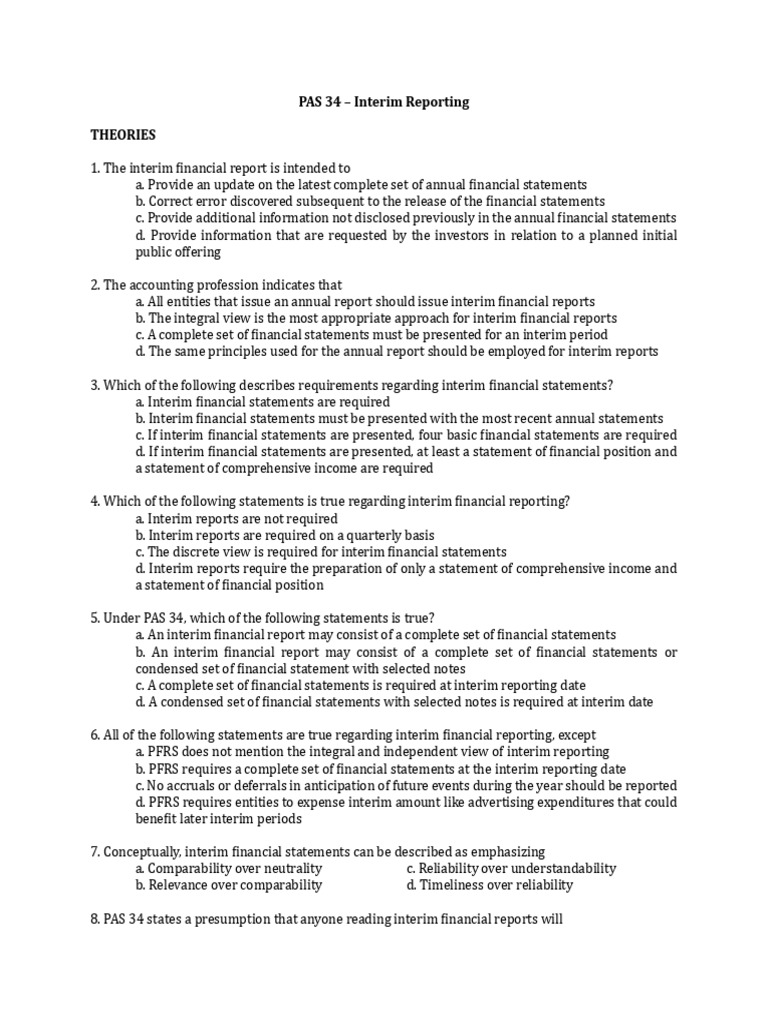 INTACC 3 - Handouts 1 | PDF | Financial Statement | Revenue