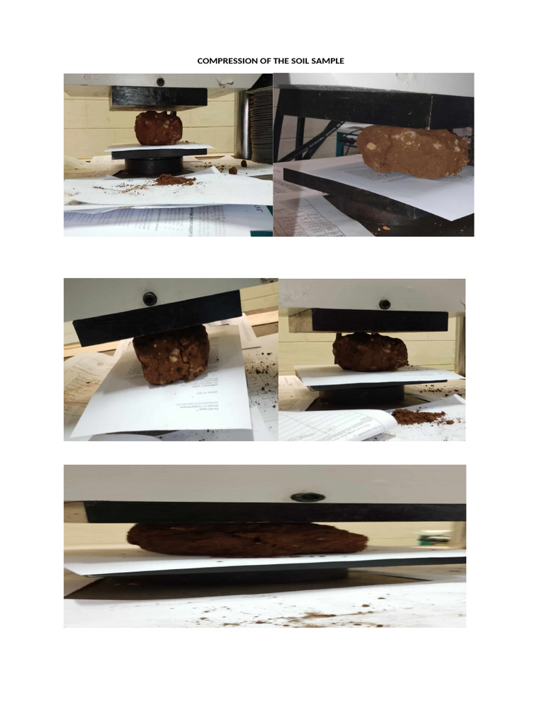 Compression of The Soil Sample | PDF