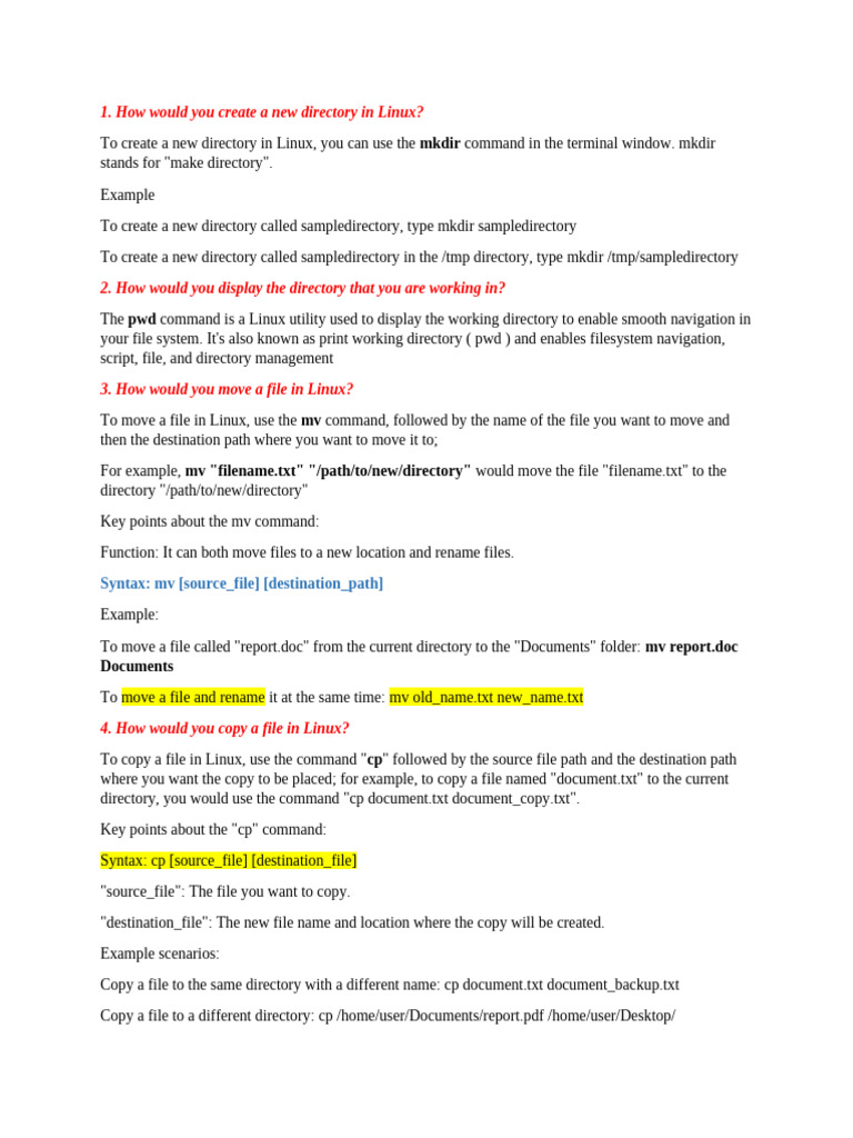 Linux Commands | PDF | Filename | Computer File Linux Commands | PDF | Filename | Computer File