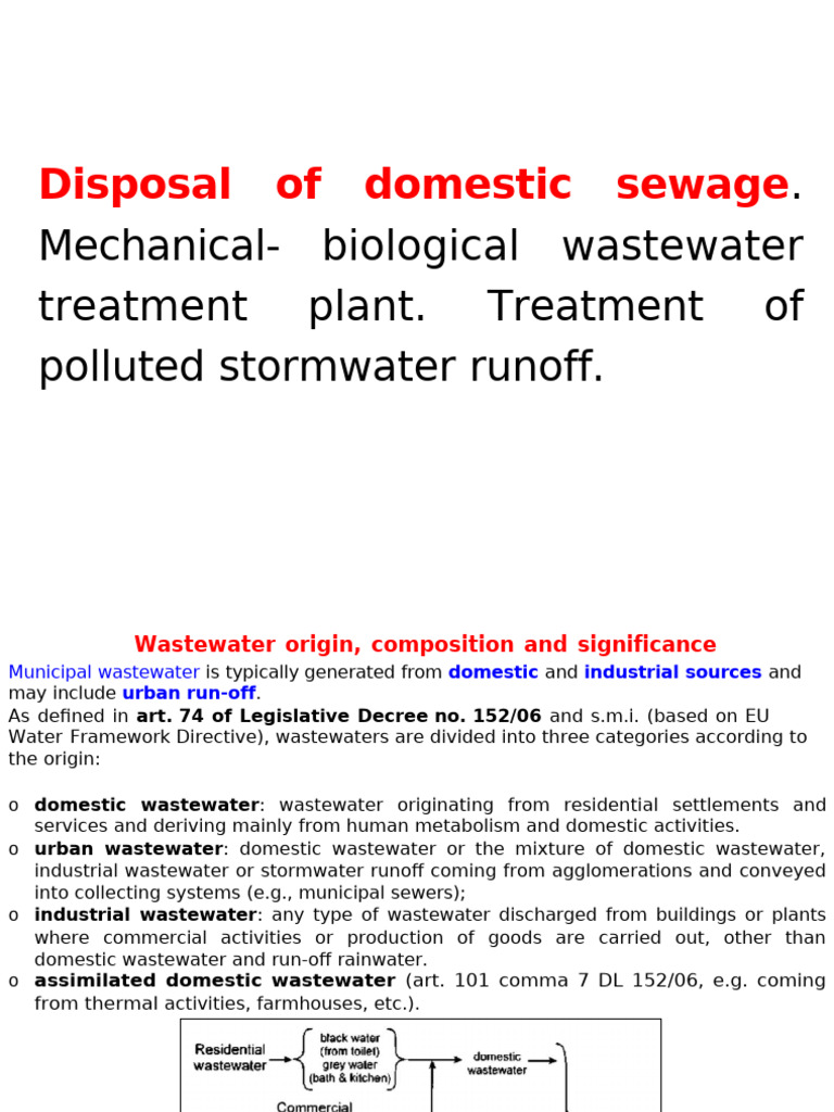Wastewater Management and Regulations | PDF | Sewage Treatment | Sewage
