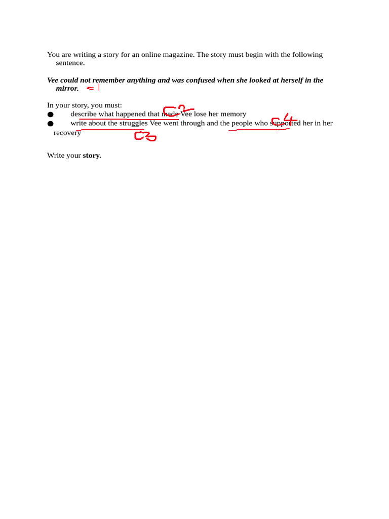Writing A Story | PDF